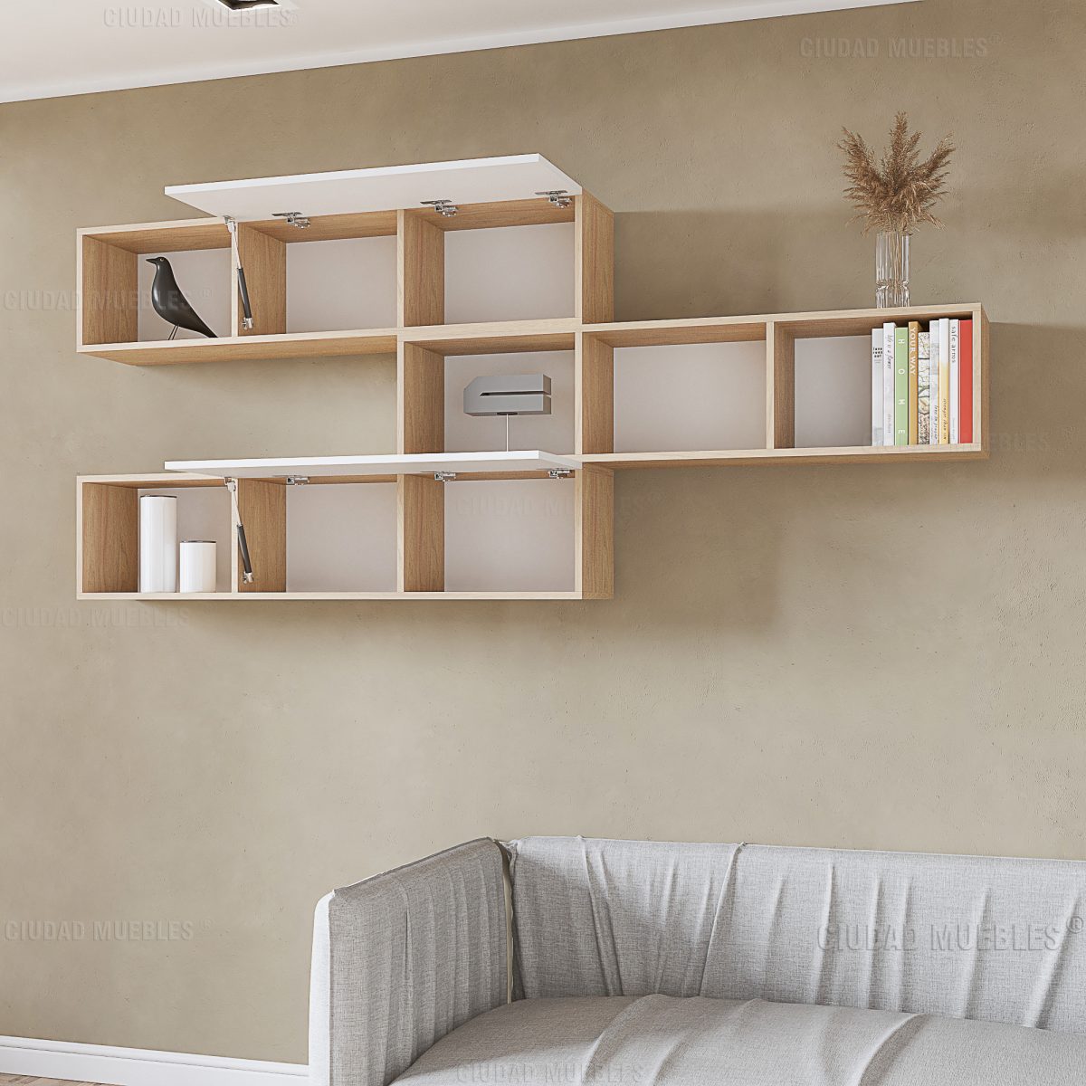 Repisas flotantes modernas para colgar - Ciudad Muebles