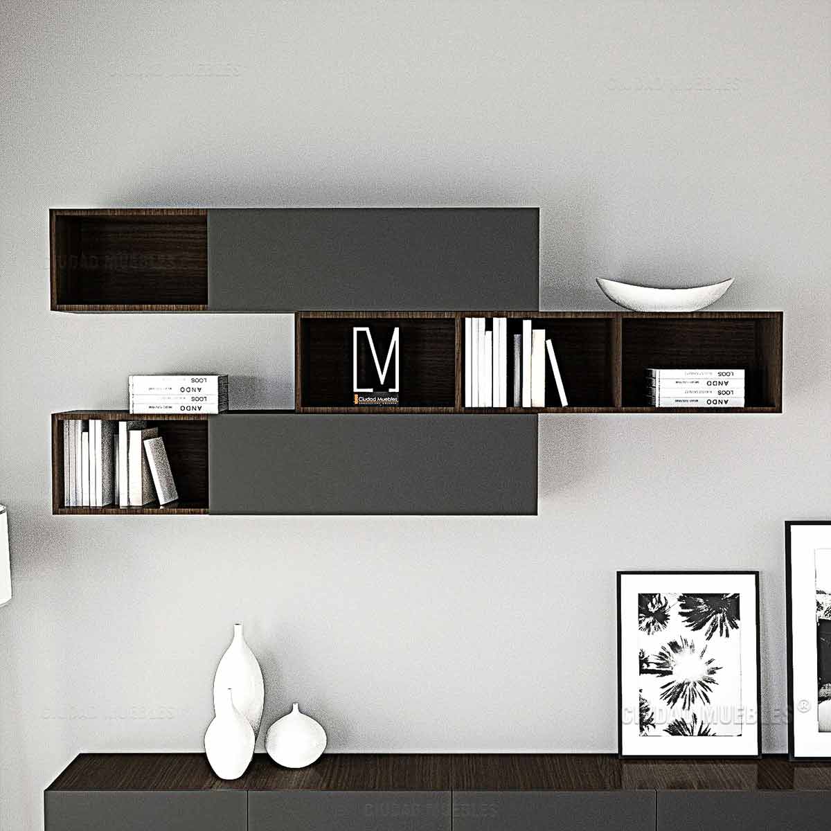 Repisas flotantes modernas para colgar - Ciudad Muebles