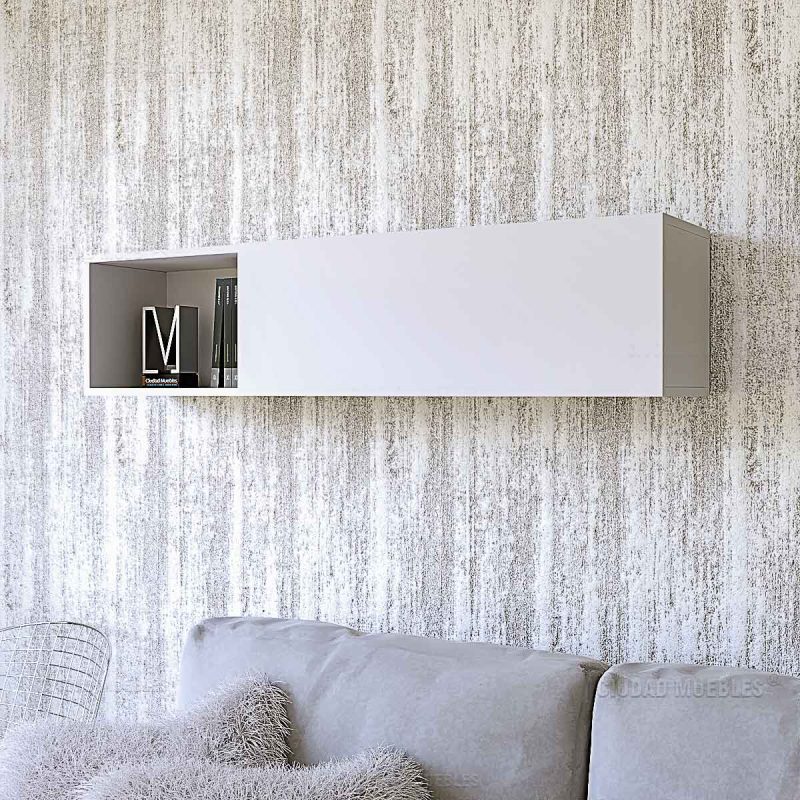 Repisa Flotante con Puerta 120Cm - Ciudad Muebles