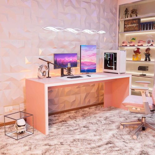 Escritorio gamer pc 200cm - Ciudad Muebles