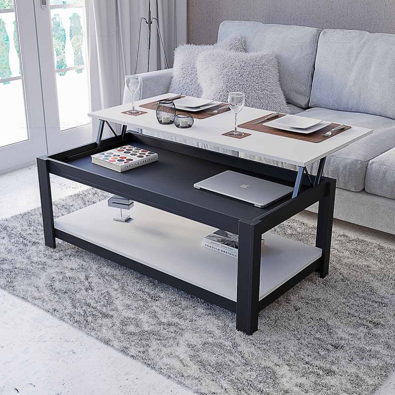 Mesa Ratona Elevable 120x60cm - Ciudad Muebles