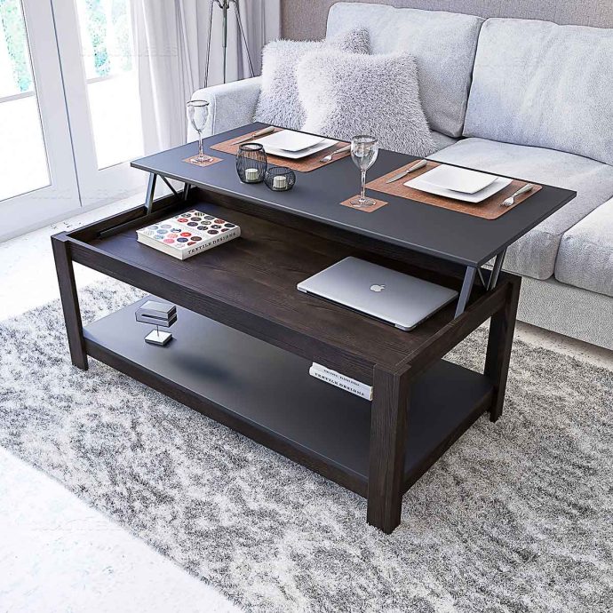 Mesa Ratona Elevable 120x60cm - Ciudad Muebles